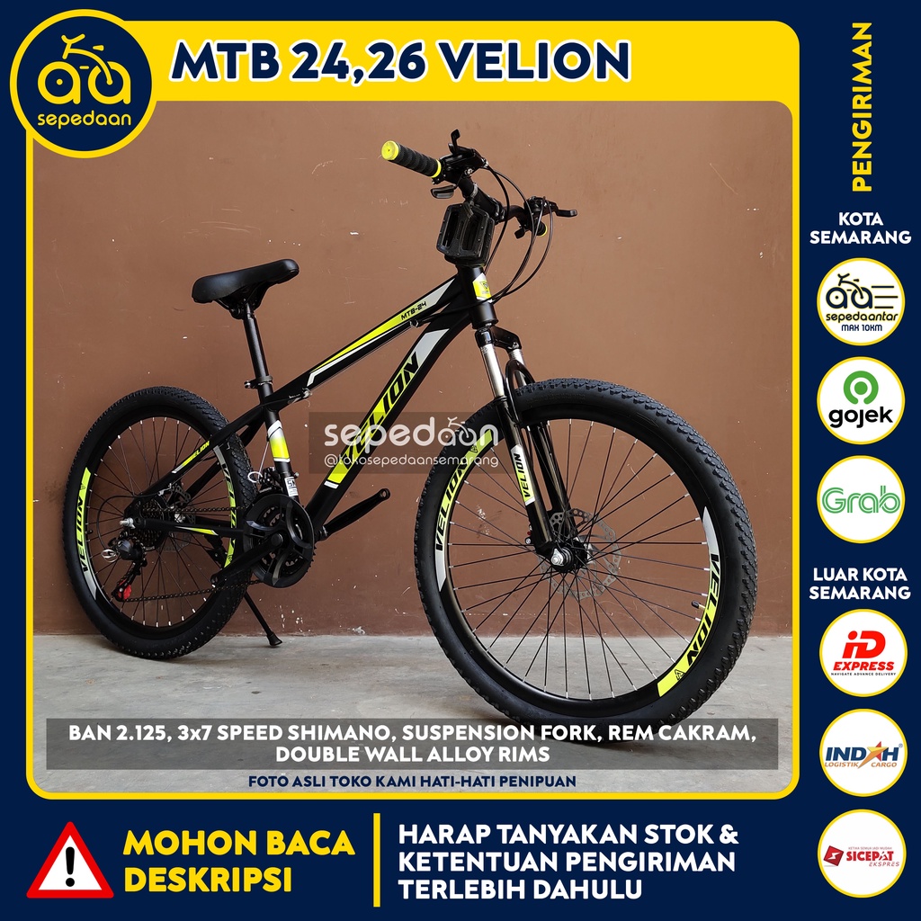 Jual Sepeda Gunung MTB 24",26" VELION - 2 (CARGO) | Shopee Indonesia