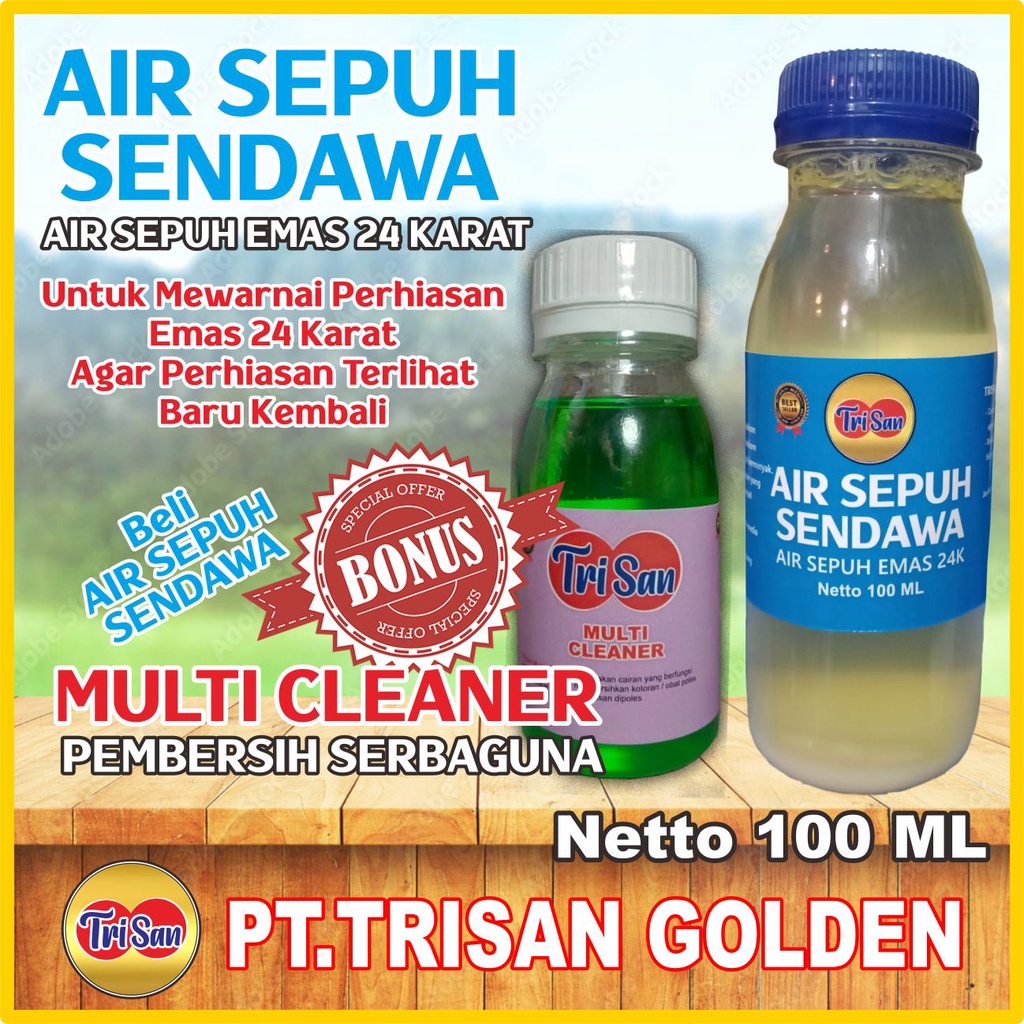 Jual Trisan Air Sepuh Sendawa Obat Cairan Pembersih Pengkilap Perhiasan ...