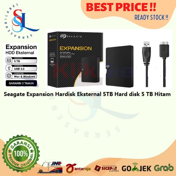 Jual Seagate Expansion Hardisk Eksternal 5TB Hard disk 5 TB Hitam ...