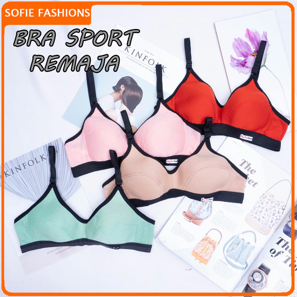 Jual SF Sport Bra Wanita Remaja Cup Kecil Tanpa Kawat dan Busa Merek ...