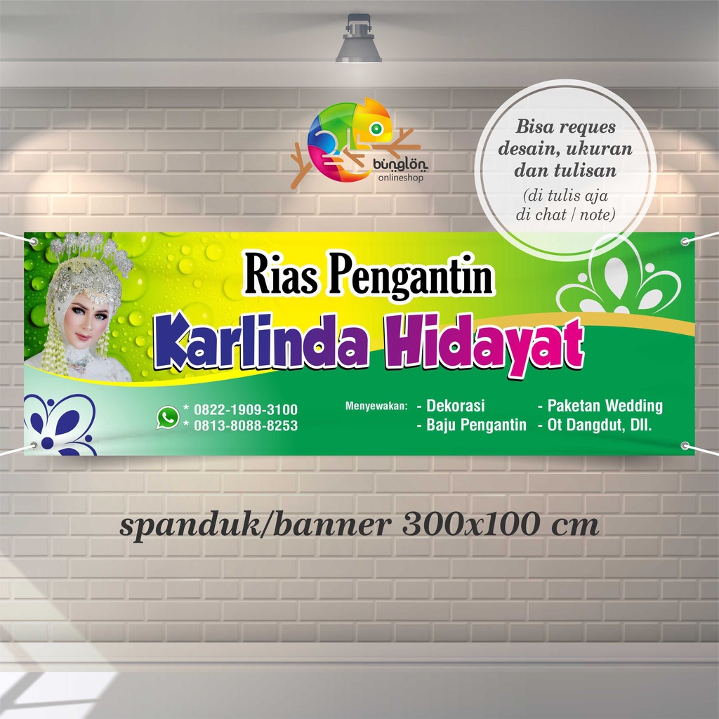 Jual Spanduk, Banner Rias Pengantin, Salon | Shopee Indonesia