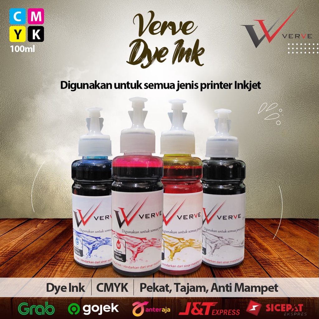 Jual Tinta Refill / Isi Ulang Printer tinta dye - Verve 100 Ml reBrand ...