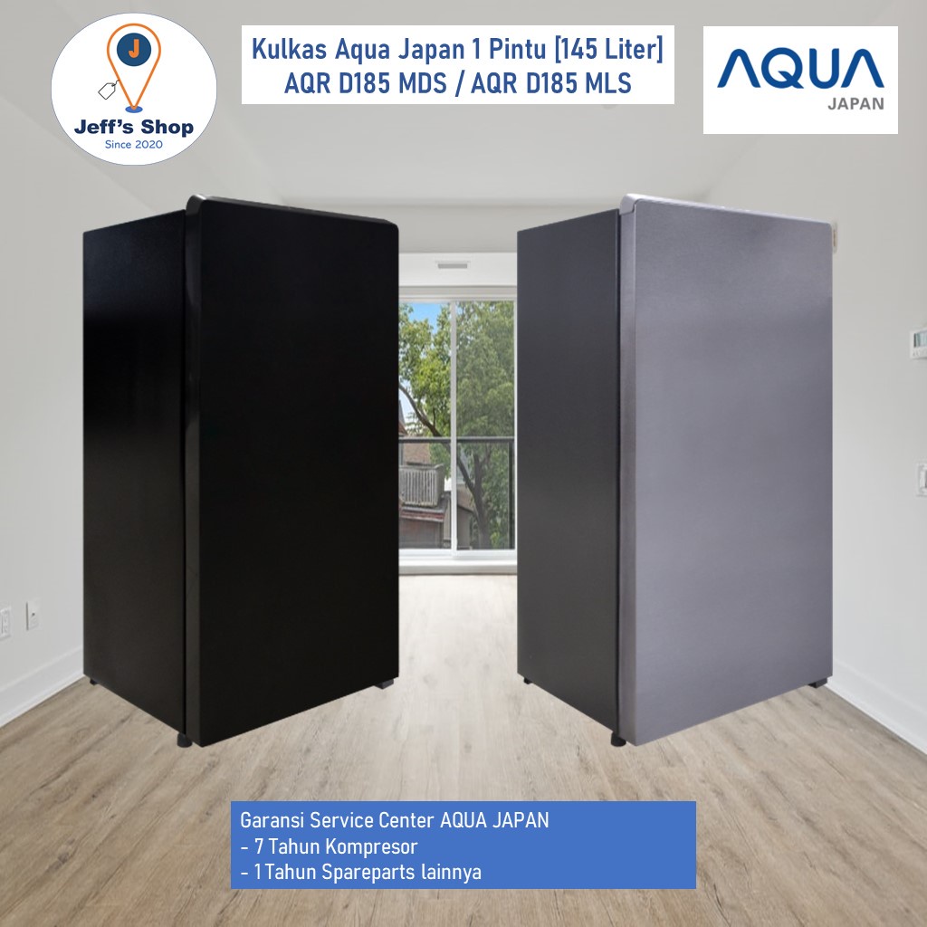 Jual Kulkas 1 Pintu Aqua Japan [145 Liter] AQR D185 MDS / AQR D185 MLS ...