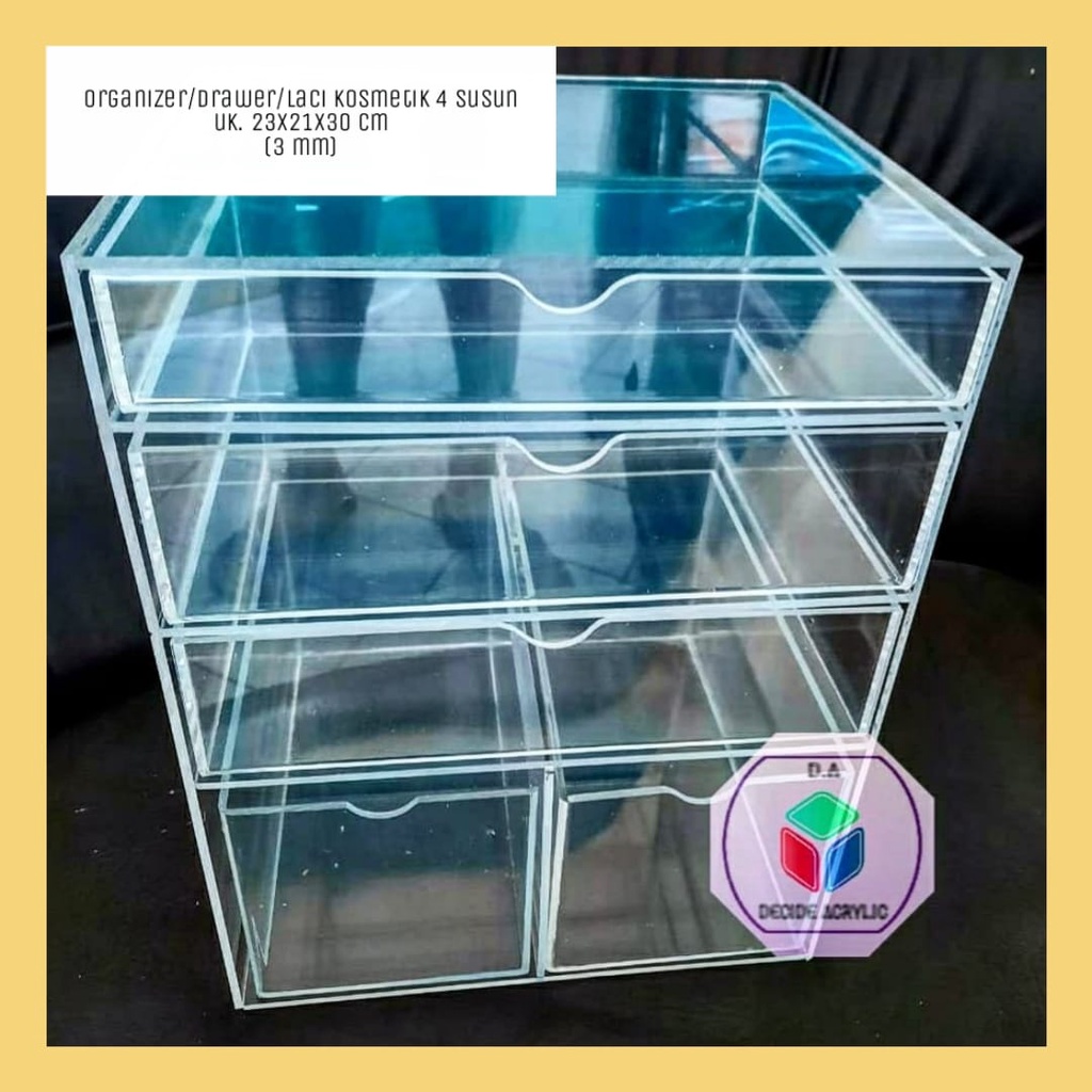 Jual Decide Acrylic Akrilik Organizer Drawer Rak Laci Susun Custom ATK ...