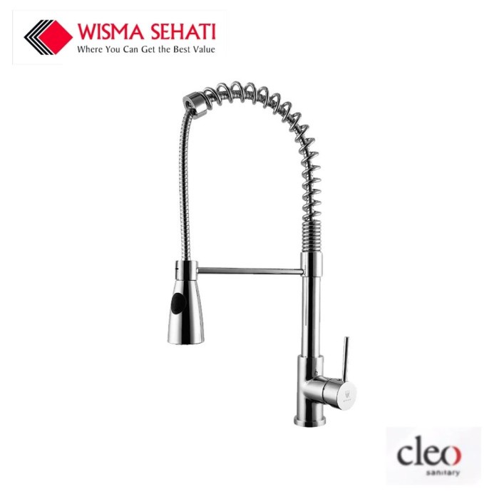 Jual Terlaris Cleo Hobart Sl Sink Faucet W/Pull Out Spray Keran Kitchen ...