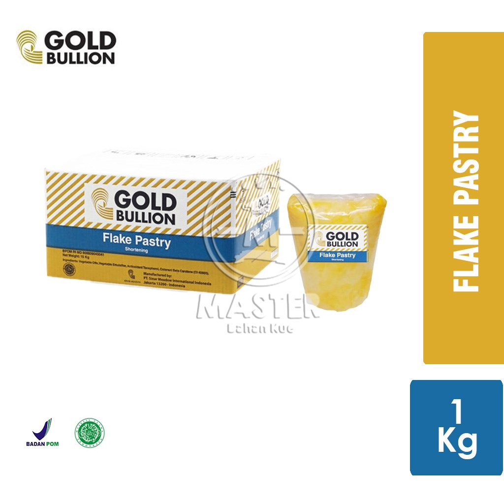 Jual Gold Bullion Flake Pastry / Korsvet / Shortening Pastry [1 Kg ...