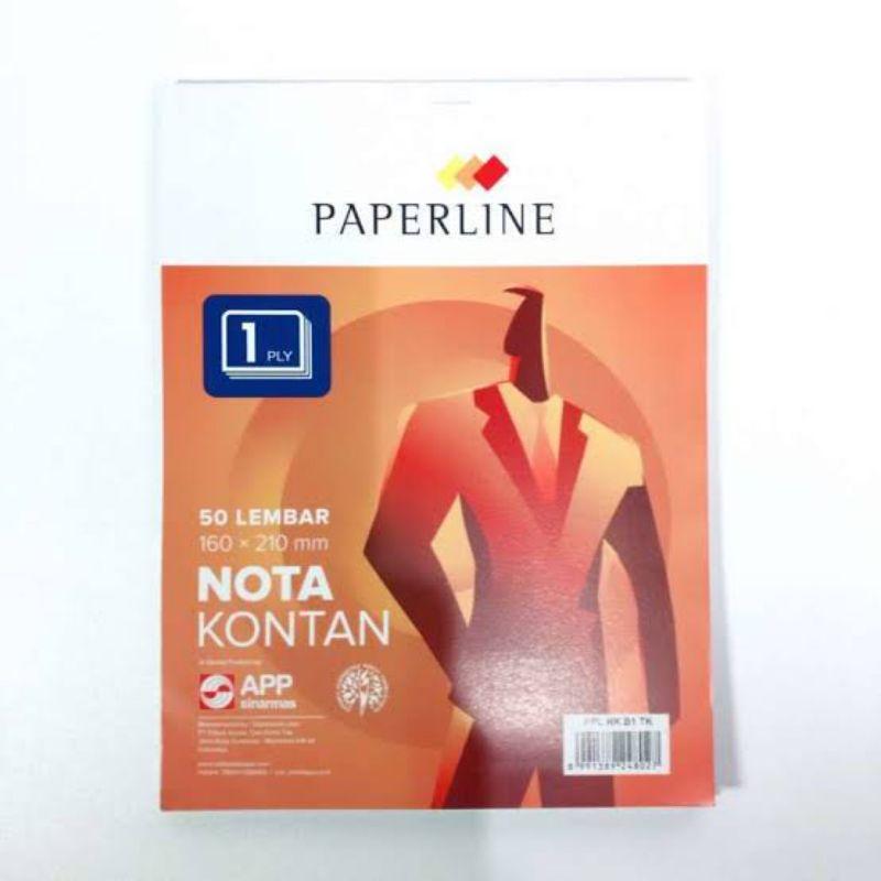 Jual Nota kontan Besar Rangkap 1ply PAPERLINE - ukuran 160x210 -10buku ...