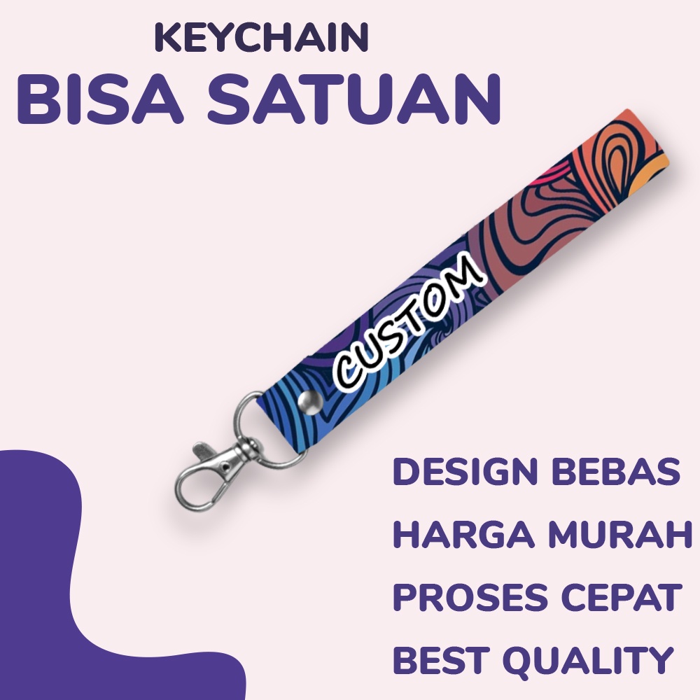 Jual Keychain Custom Gantungan Kunci Custom Full Print 2 sisi murah ...