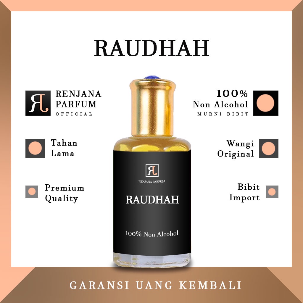 Jual Parfum Minyak Wangi RAUDAH Kemasan Roll On Oles - 100% Non Alkohol ...