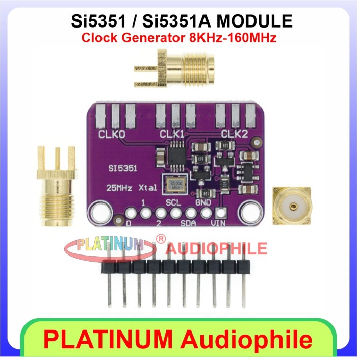 Jual Alarm Si5351 Si5351A Signal Clock Generator 8Khz-160Mhz Modul ...