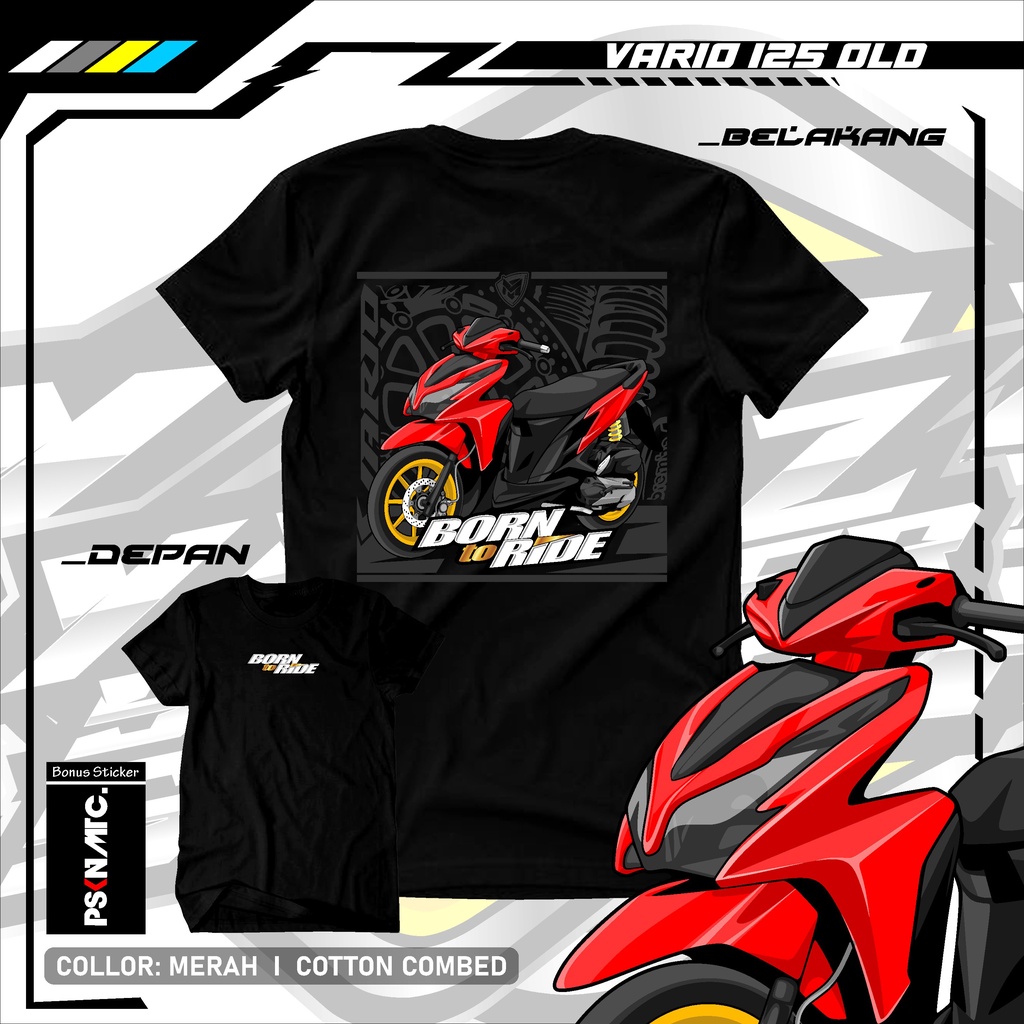 Jual KAOS VARIO 125 OLD- Kaos Distro Pria Wanita Original Custom Desain ...