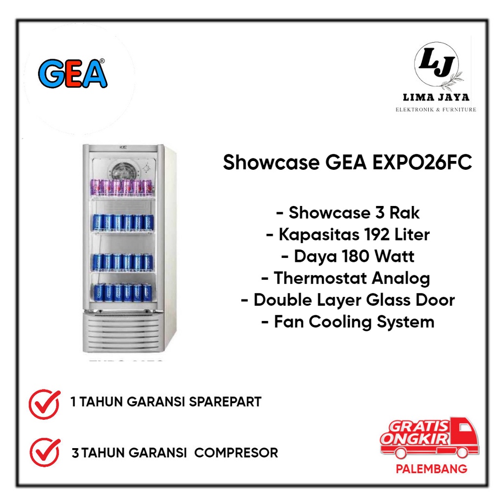 Jual Showcase Cooler GEA EXPO26FC Lemari Display Cooler GEA | Shopee ...