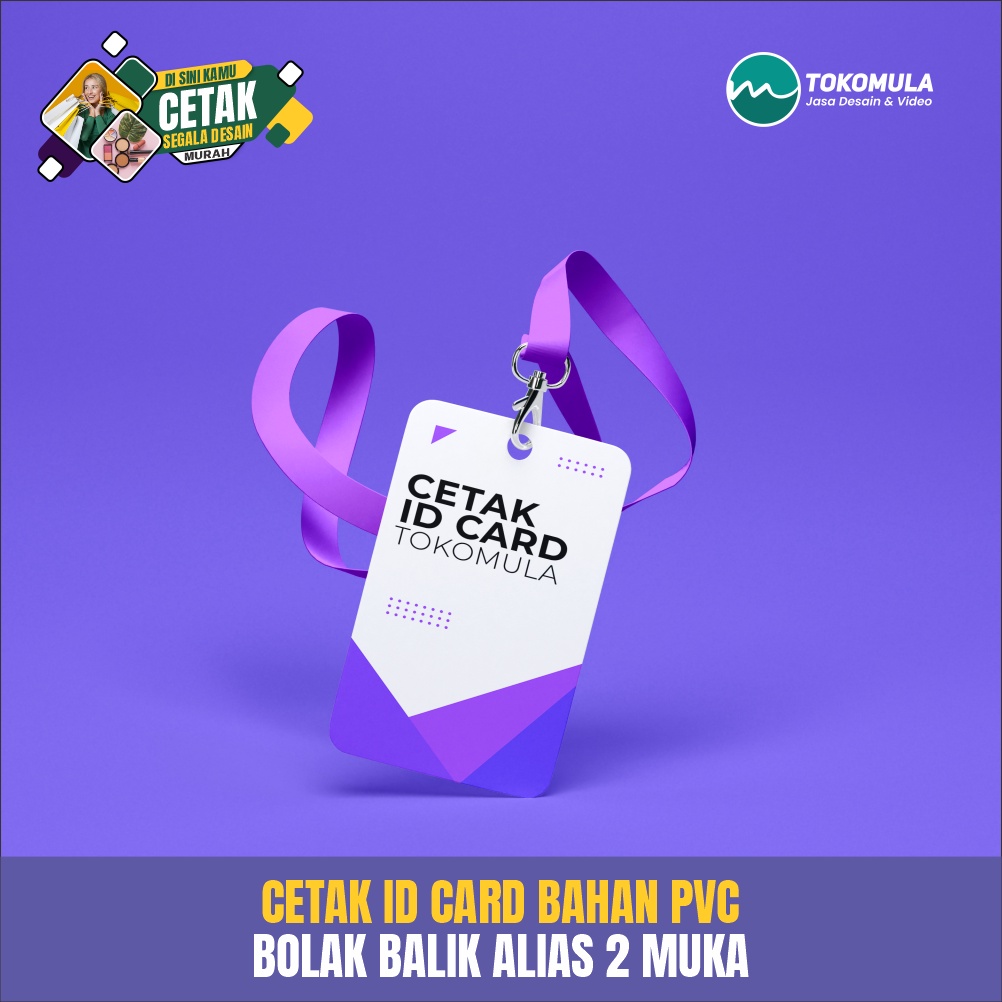Jual ID CARD PVC BOLAK BALIK 2 MUKA | Shopee Indonesia