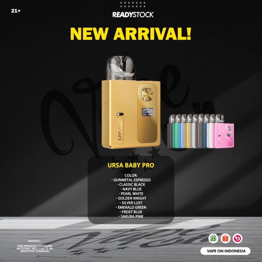 Jual URSA BABY PRO POD KIT AUTHENTIC BY LOST VAPE | Shopee Indonesia