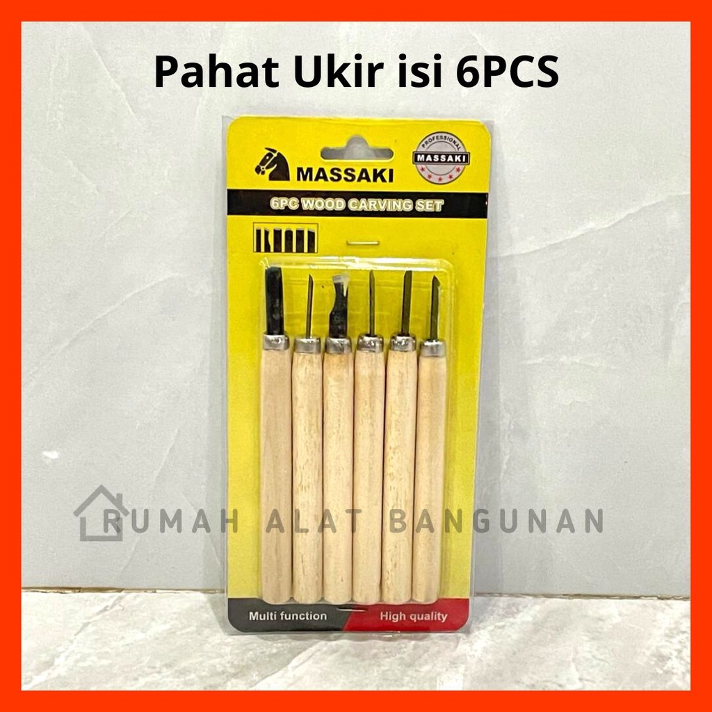 Jual (Isi 6PCS) Pahat Alat Ukir Pisau Kerajinan Tangan Perkakas Tukang ...