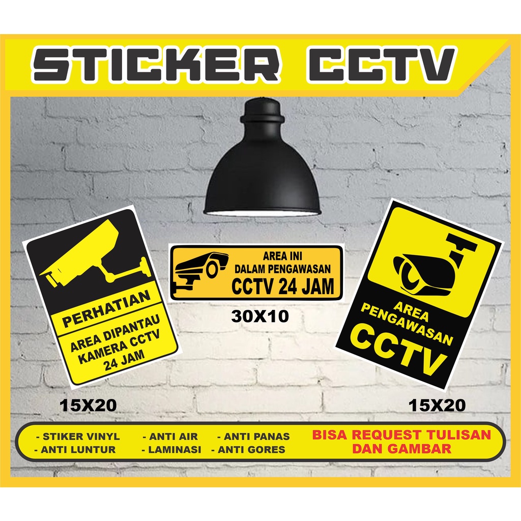 Jual STIKER KAMERA CCTV | Shopee Indonesia