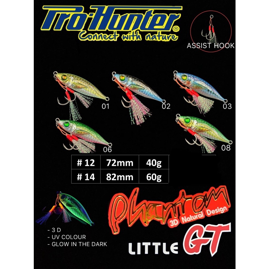 Jual METAL JIG PRO HUNTER PHANTOM LITLE GT 40gr - 60gr | Shopee Indonesia