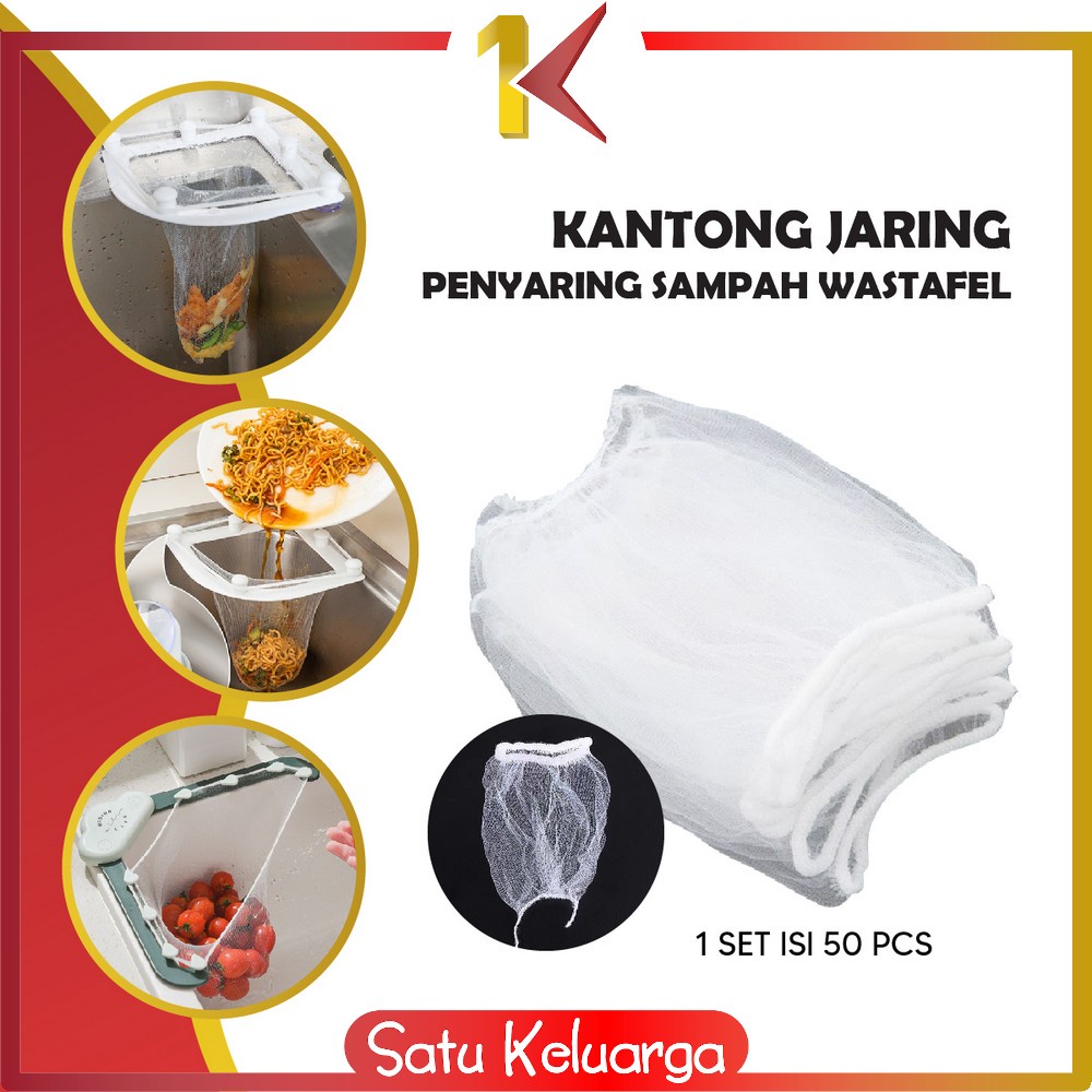 Jual SK-C537 Saringan Wastafel Isi 50PCS Kantong Jaring Jala Penyaring ...