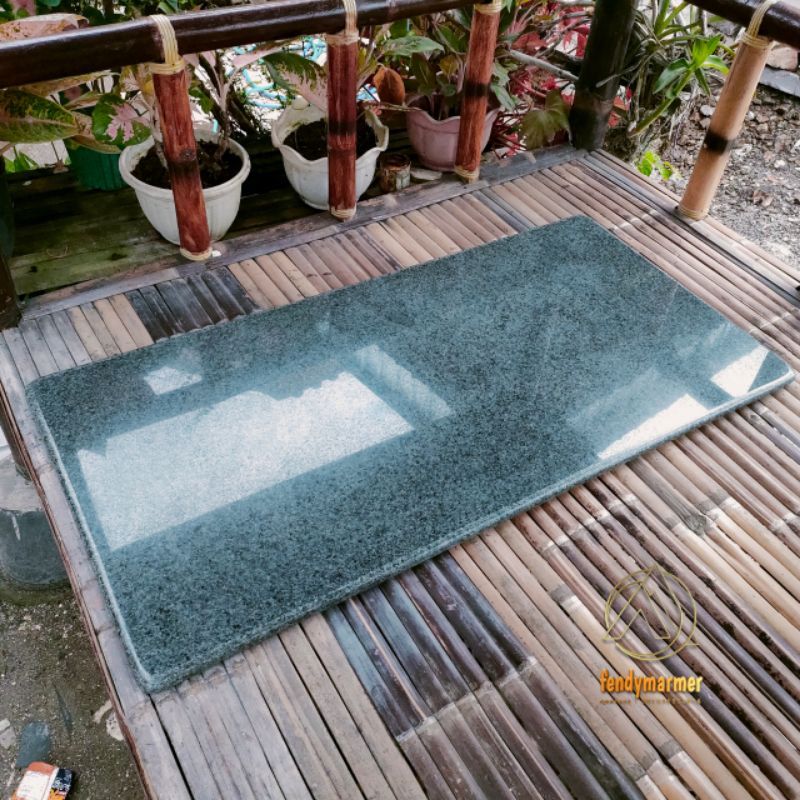 Jual Top table daun meja batu andesit/granit impala bintik bintik 120x60 | Shopee Indonesia