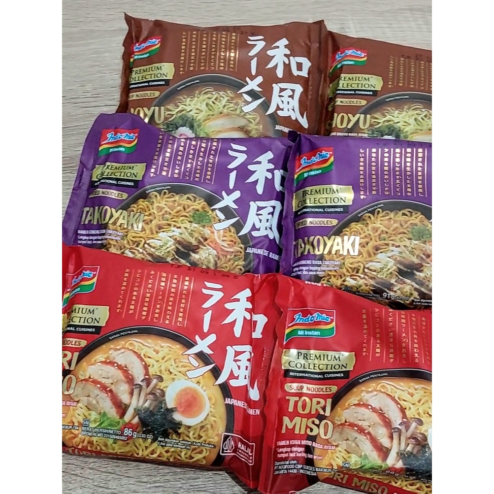 Jual Indomie Japanese Premium Collection Takoyaki Tori Miso Shoyu Ramen ...