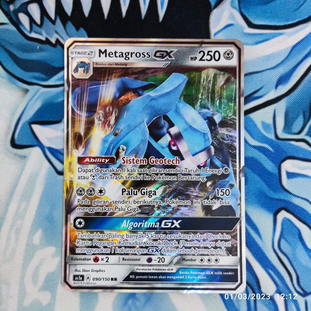 Jual pokemon Indonesia metagross gx 090/150 RR original | Shopee Indonesia
