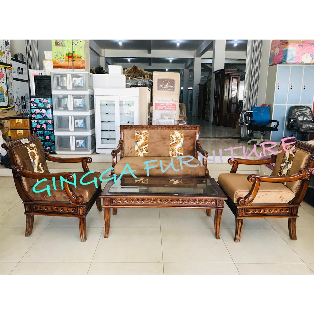 Jual SOFA RUANG TAMU MINIMALIS SOFA RUANG TAMU KAYU MINIMALIS KURSI ...