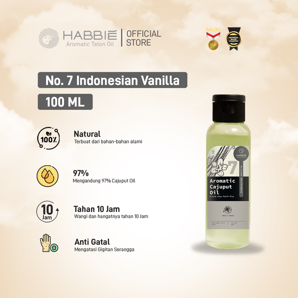 Jual Habbie Aromatic Minyak Kayu Putih 07. Indonesian Vanilla 100ml ...