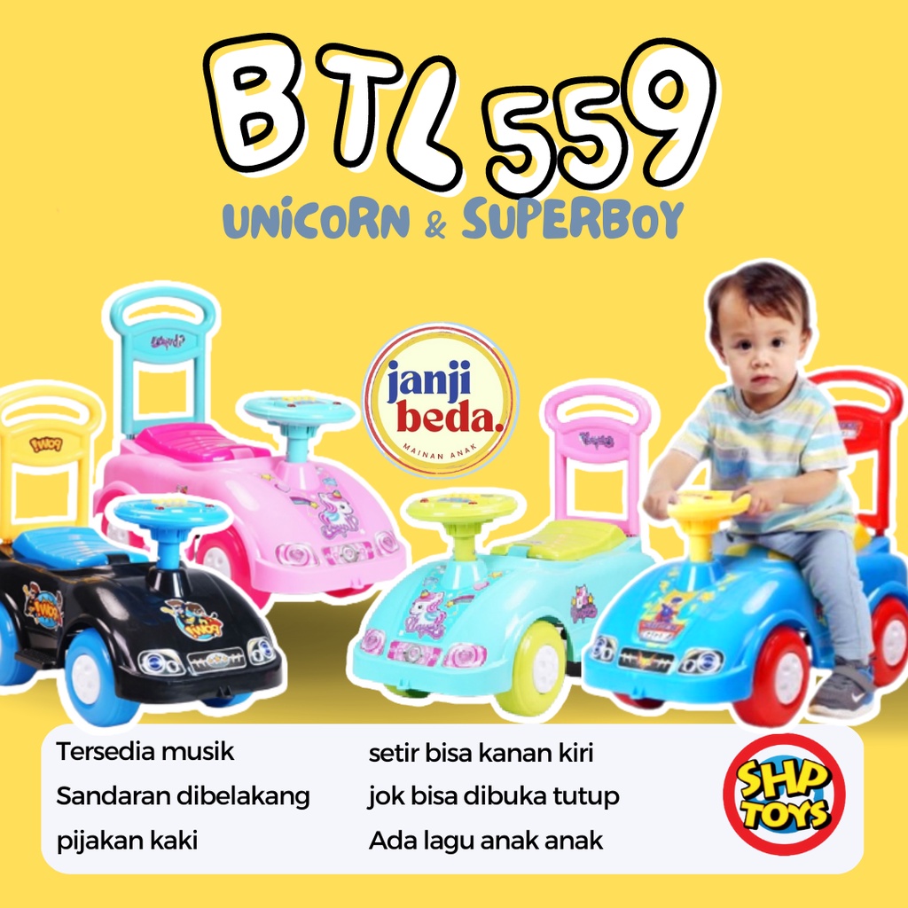 Jual Mainan Mobil dorong Anak BTL 559 SHP TOYS mobil Tunggang Ride On ...