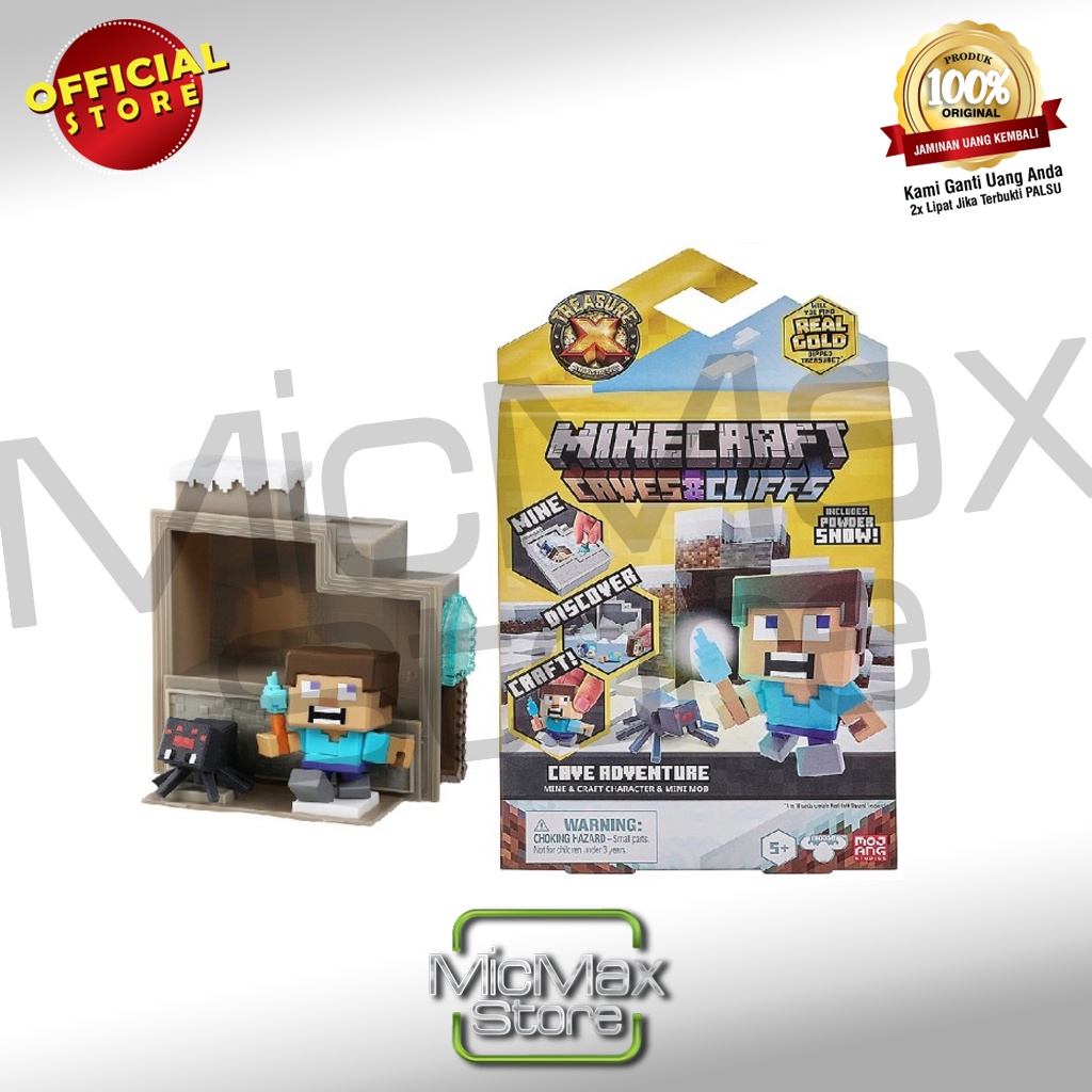 Jual Treasure X S2 Minecraft Caves & Cliffs Cave Adventure Pack MS41676 ...