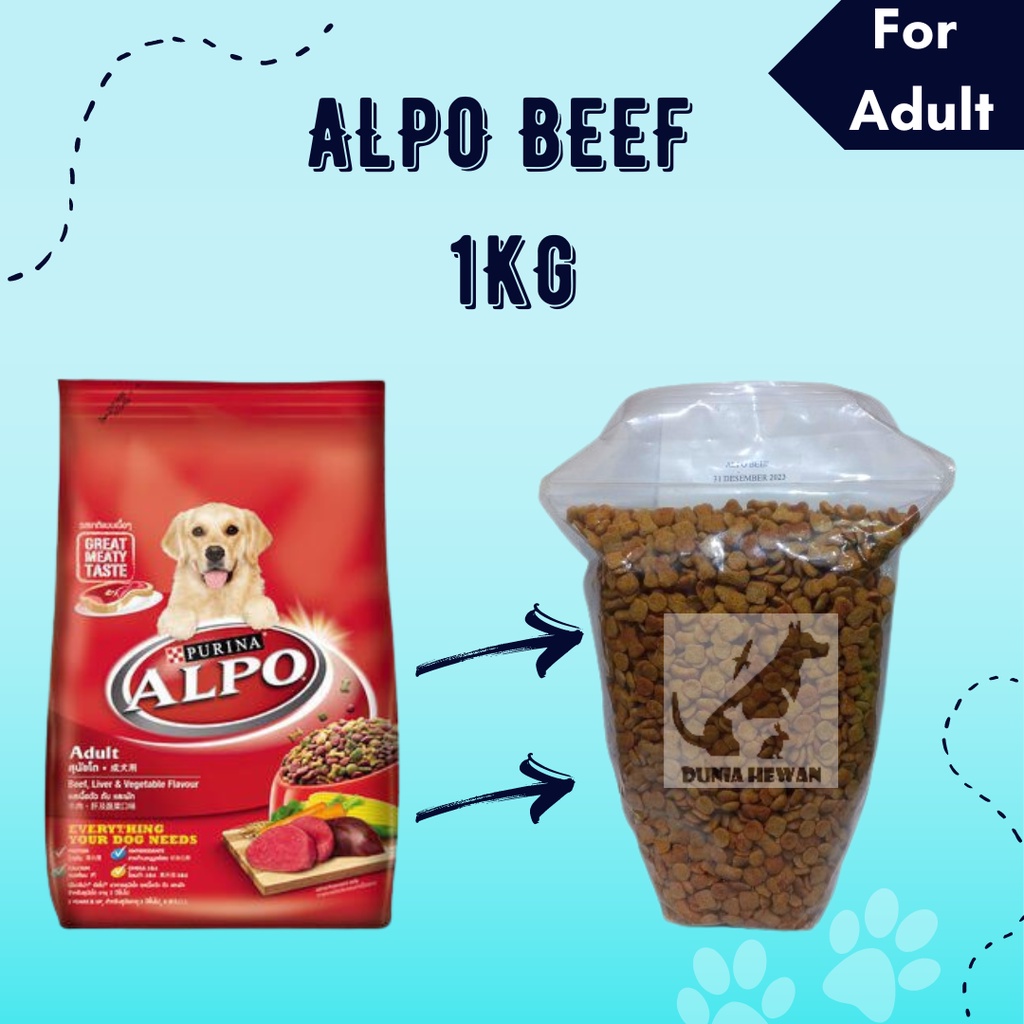 Jual ALPO BEEF 1KG 1 KG | Shopee Indonesia