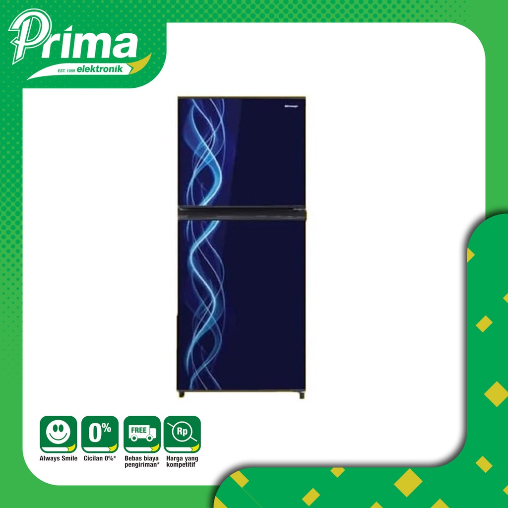 Jual Sharp Kulkas Kecil 2 Pintu Small 2 Door Refrigerator SJ197NDVB2 | Shopee Indonesia