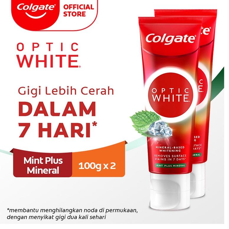 Jual 9.9 HARGA GROSIR Colgate Optic White Whitening Toothpaste Mint ...