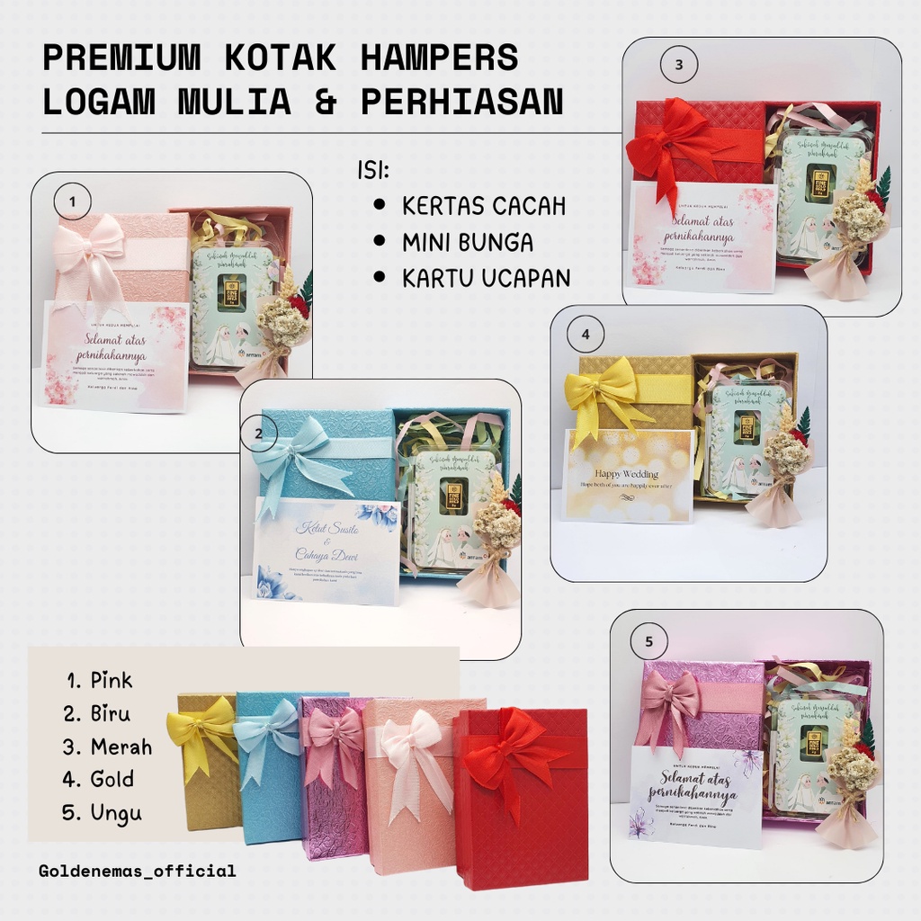 Jual PREMIUM Paket Box Kado Hamper Souvenir Minigold + mini bucket ...