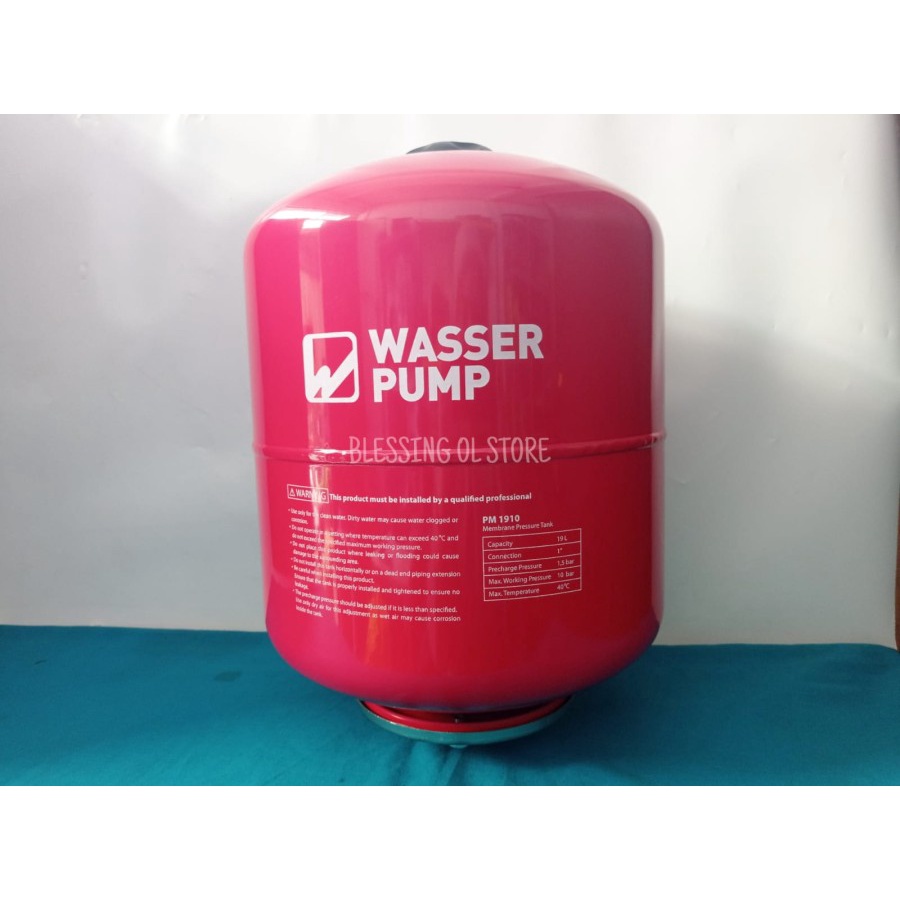 Jual Wasser Pump Tabung Tangki Pompa Air Pressure Tank Wasser PM 1910 ...