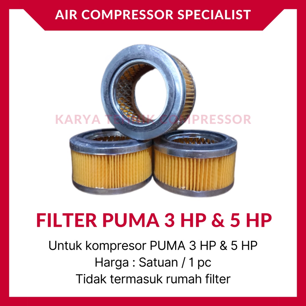 Jual Isi Filter Kompresor Udara PUMA 3 HP & 5 HP | Shopee Indonesia