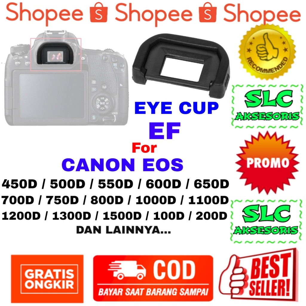 Jual Eye Cap / View Finder EF For Kamera Canon 1100D 1200D 1300D 550D 600D Eyecup 650D 700d 500D ...