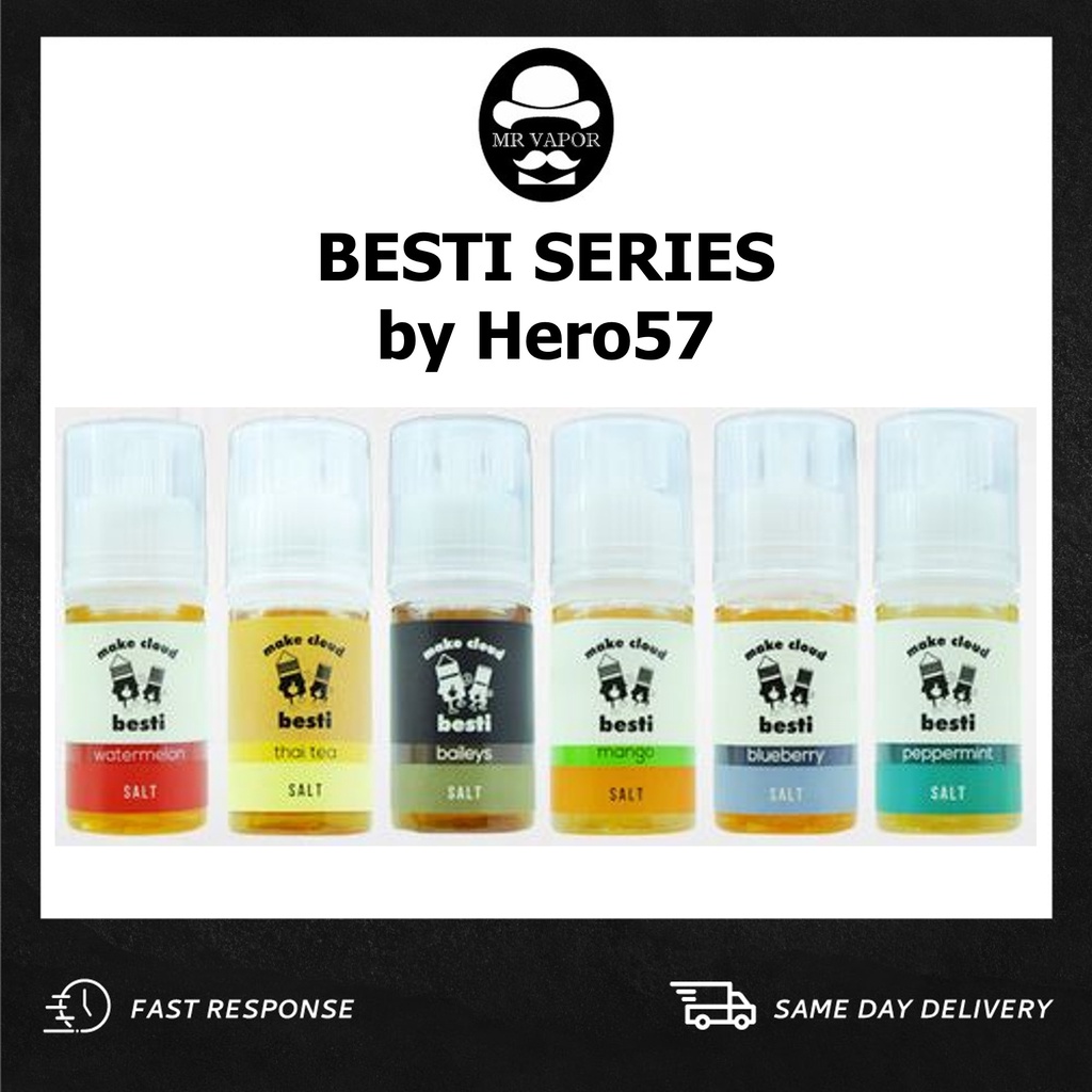 Jual LIQUID BESTI SERIES SALT NIC 30ML 30MG BY HERO57 | Shopee Indonesia