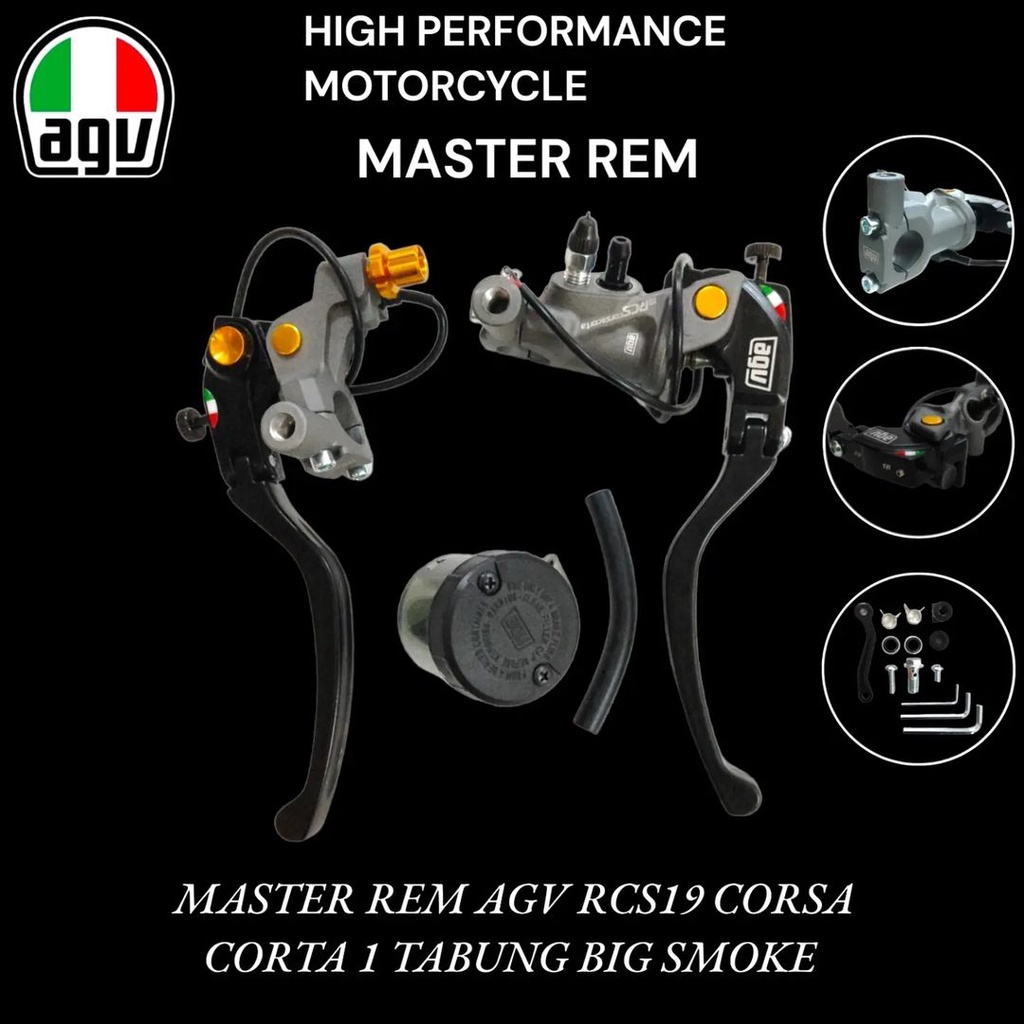 Jual MASTER REM AGV ORIGINAL RCS19 CORSA CORTA 1 TABUNG BIG SMOKE UNTUK ...
