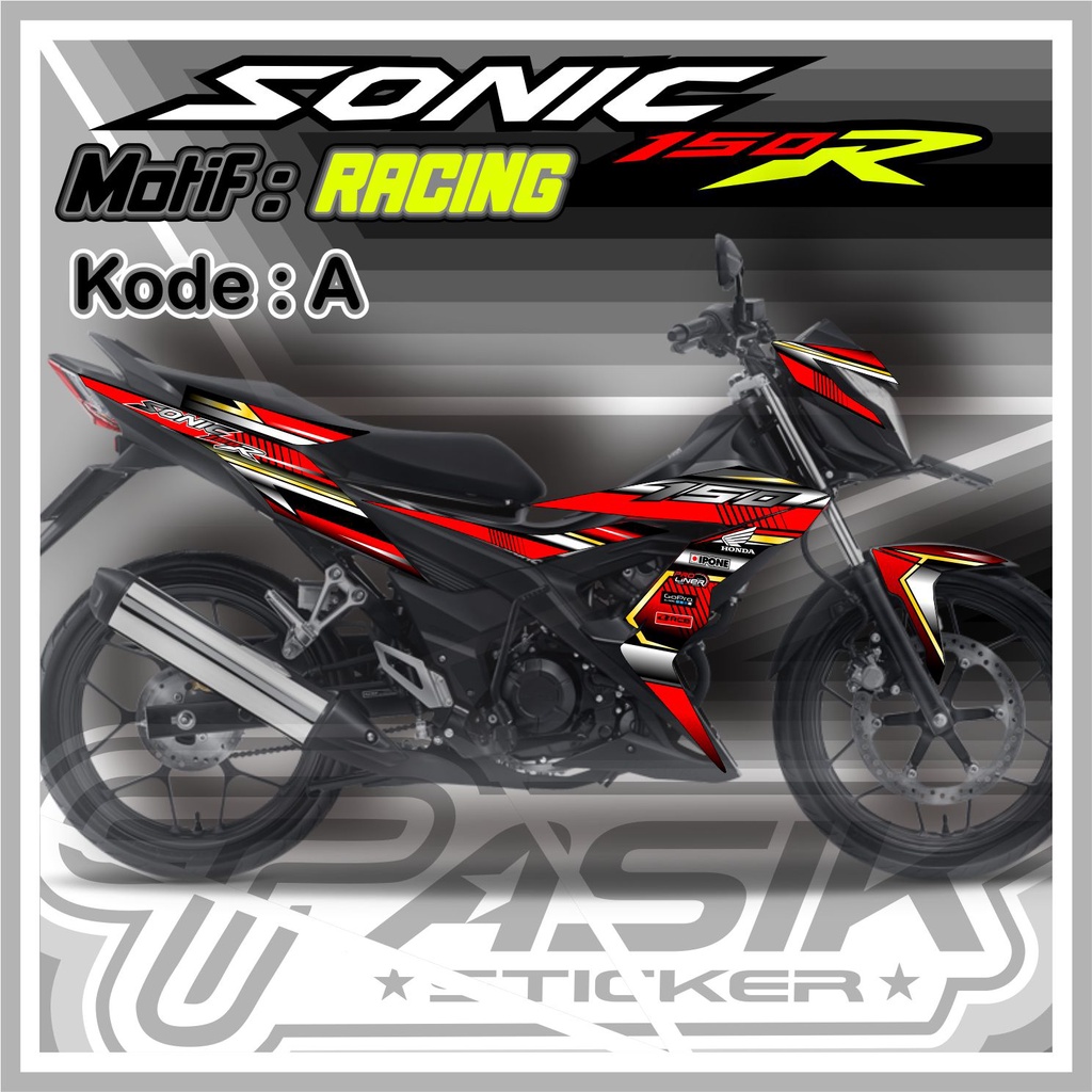 Jual COD Striping Honda SONIC 150 R Warna Warna Premium Tahun 2015 2016 ...
