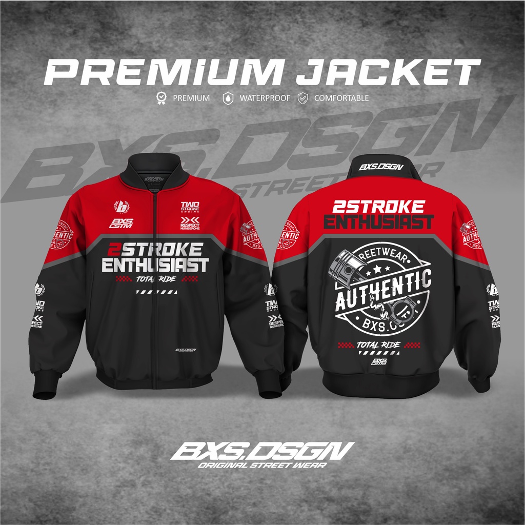 Jual JAKET 2STROKE ENTHUSIAST JAKET MOTOR WATERPROOF RACING ENTHUSIAST ...
