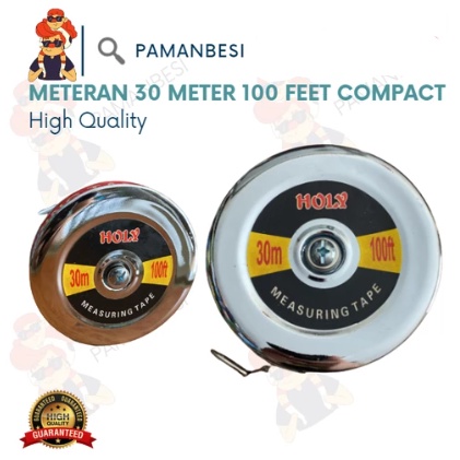 Jual Meteran Stainless 30 Meter Bulat / Meteran Tanah 30 M Stainless ...