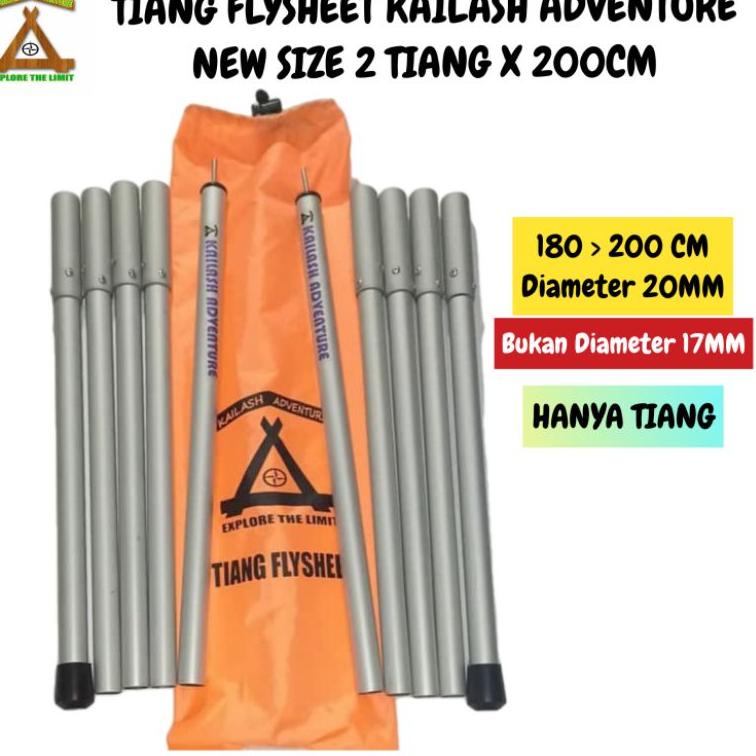 Jual NEW STOCK Tiang flysheet aluminium kailash adventure (Hanya Tiang ...