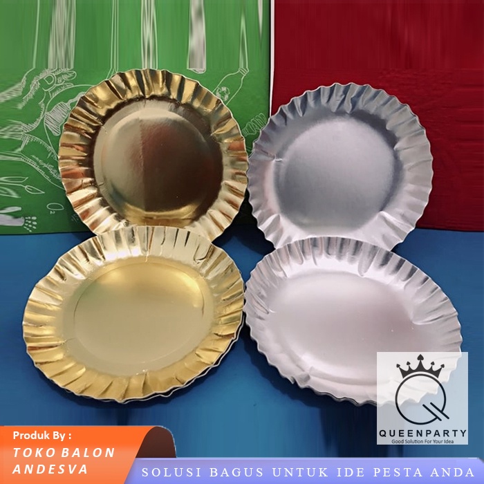 Jual piring kue ultah / piring kertas / paper plate kecil / piring kertas kue ulang tahun polos ...