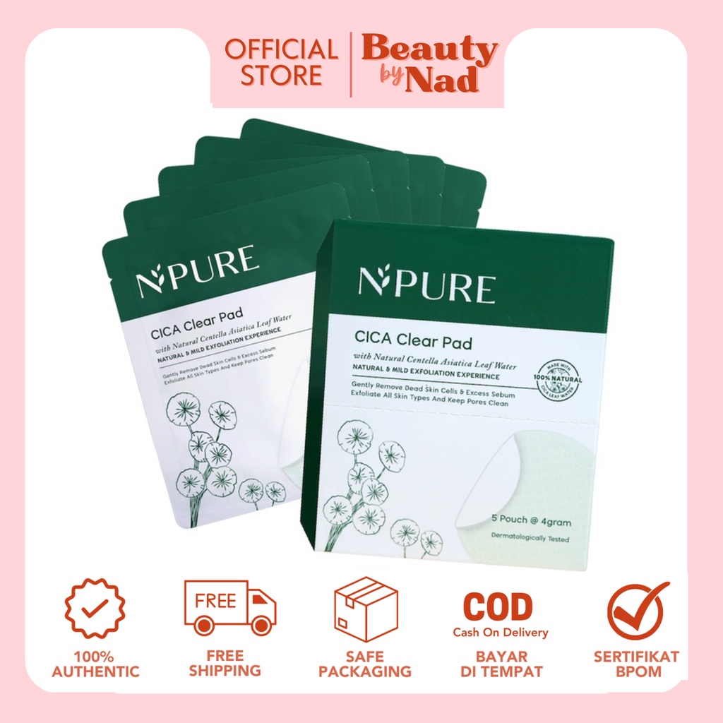 Jual NPURE Cica Clear Pad Sachet | Shopee Indonesia