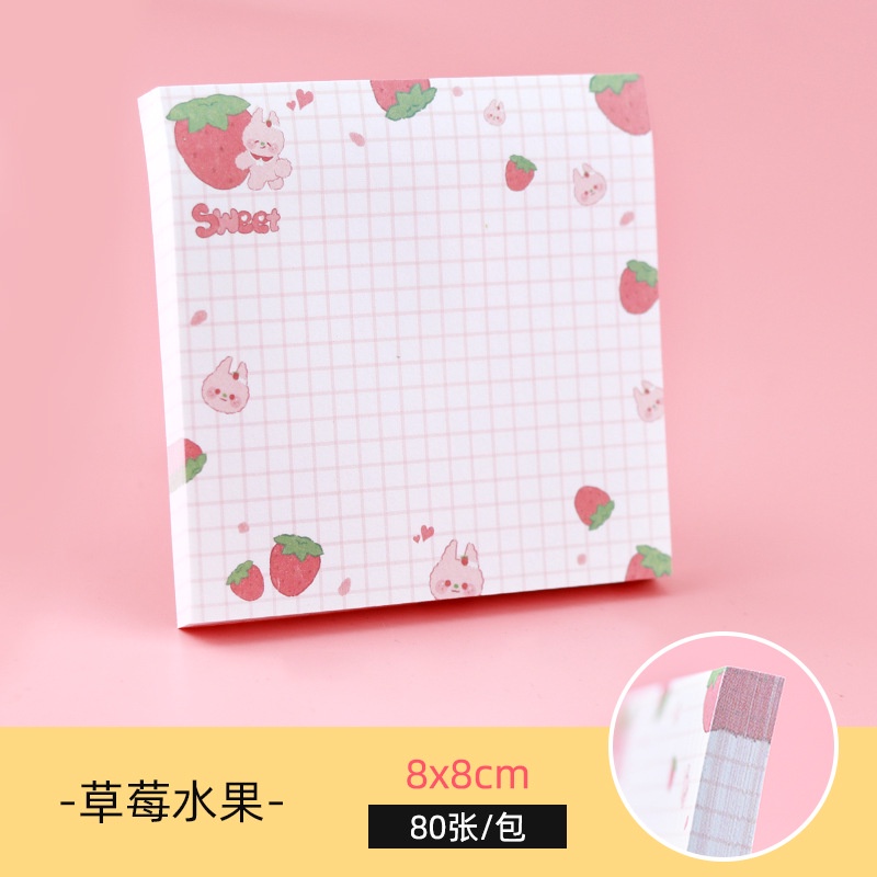 Jual MURMURE | STICKY NOTE MEMO LUCU GRID FRUIT MOTIF BUAH | Shopee Indonesia