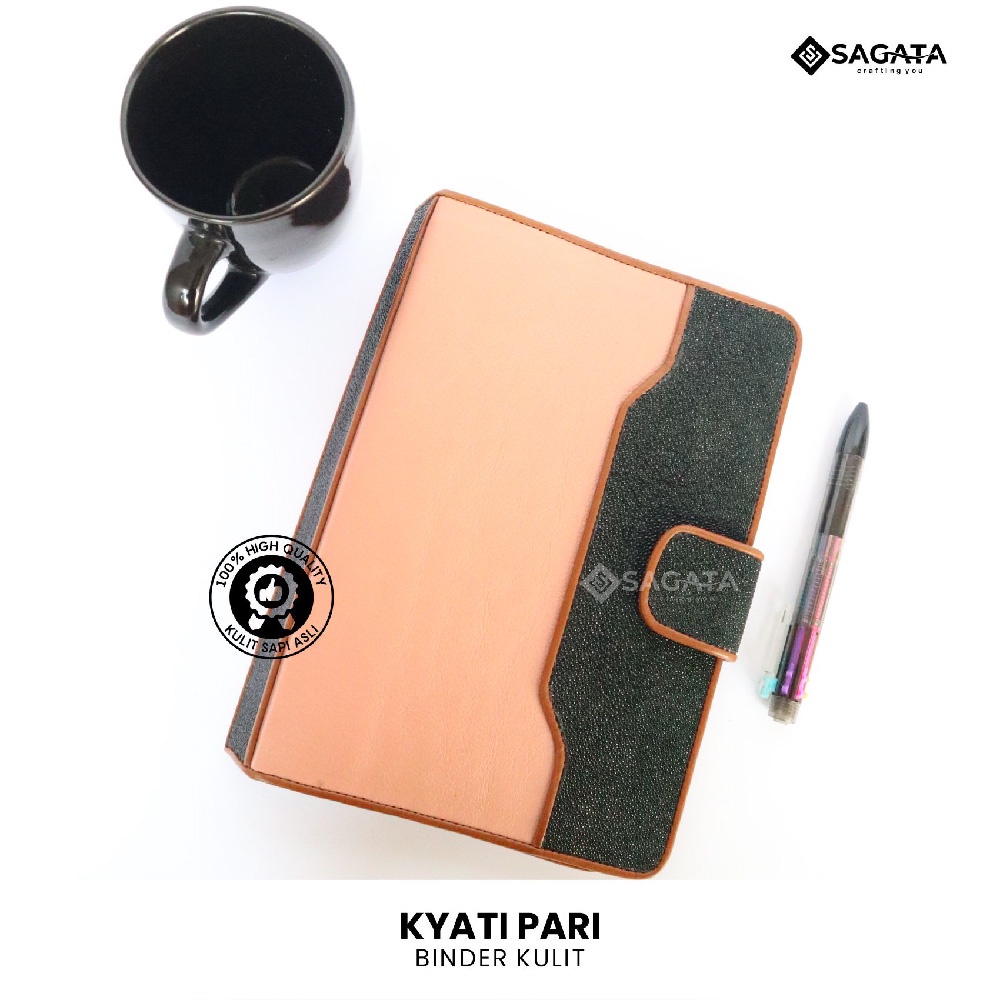 Jual SAGATA KYATI PARI Binder Kulit Dengan Kombinasi Kulit Sapi Dan ...