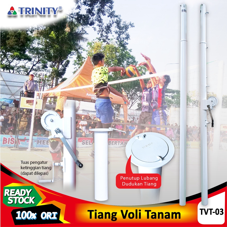 Jual Tiang Bola Voli Tanam TVT-03-TRINITY | Shopee Indonesia