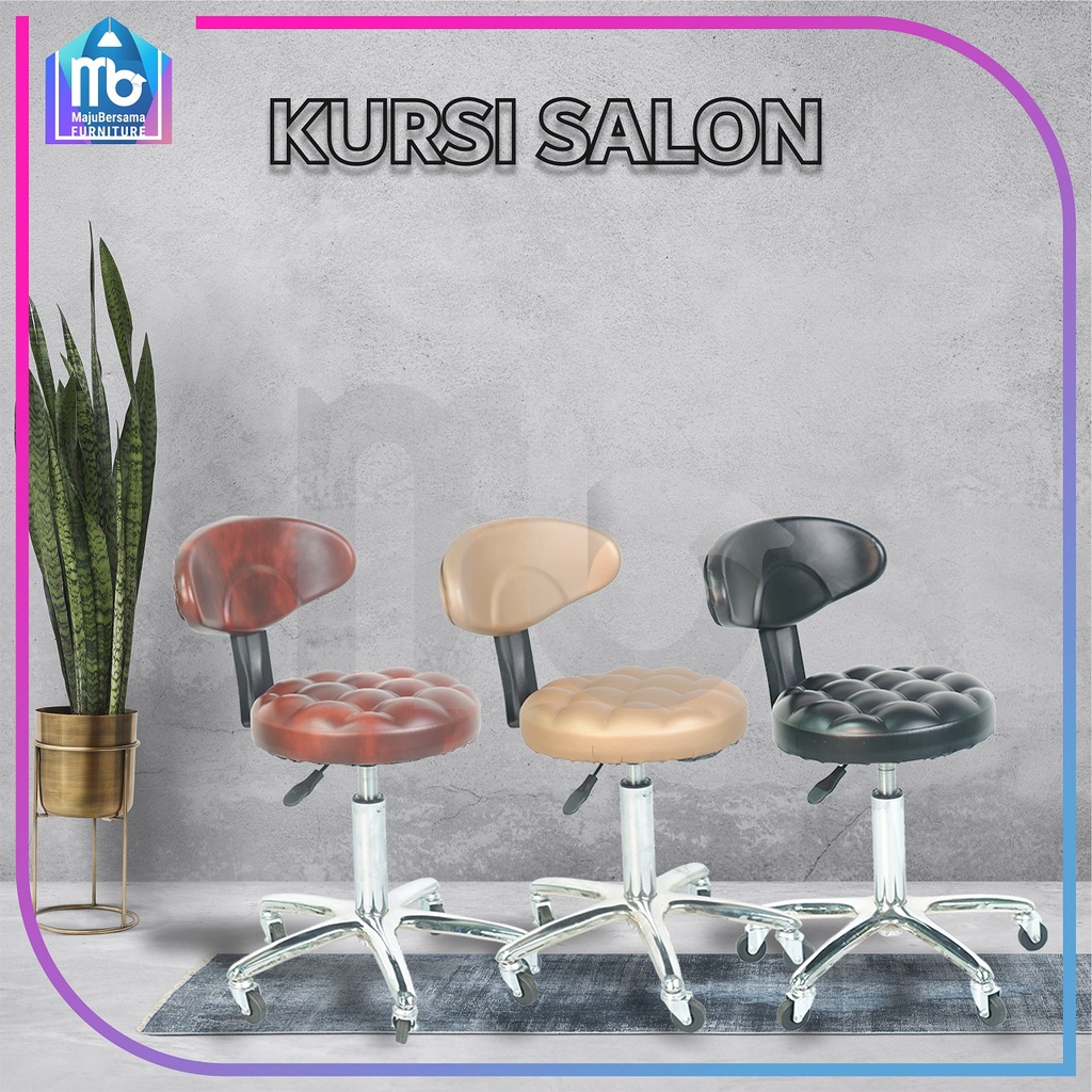 Jual KURSI SALON / Kursi Bulat motif Roti / kursi kantor / kursi ...