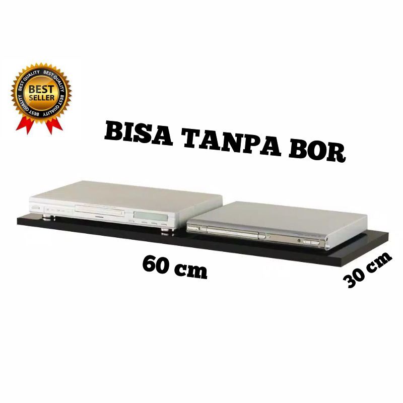 Jual Rak ambalan dinding minimalis size 60 cm x 30 cm x 2 cm | Shopee ...