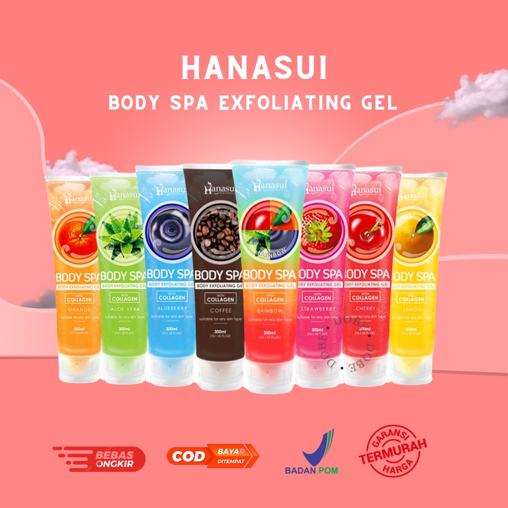 Jual HANASUI Vita Body Spa Exfoliating Gel 180ml | Shopee Indonesia